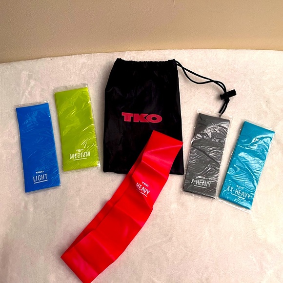 Other | Tko Extreme Resistance Loop Bands Includes 5 Levels Of Strength ...